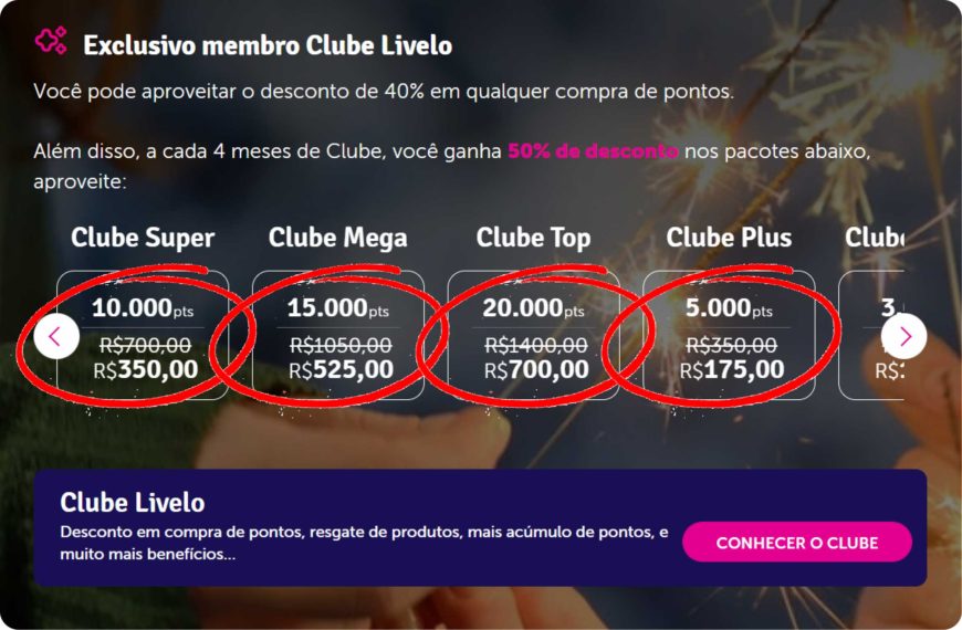 VOLTOU! Compre agora pontos com até 50% OFF só no Clube Livelo! - ALTA ...