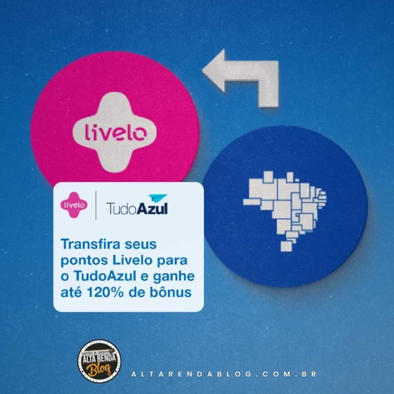 Transfira seus pontos Livelo para o TudoAzul e ganhe até 120% de bônus ...