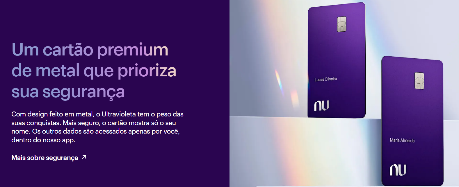 Nubank Mastercard Black Ultra Violeta! Um cartão premium de metal que ...