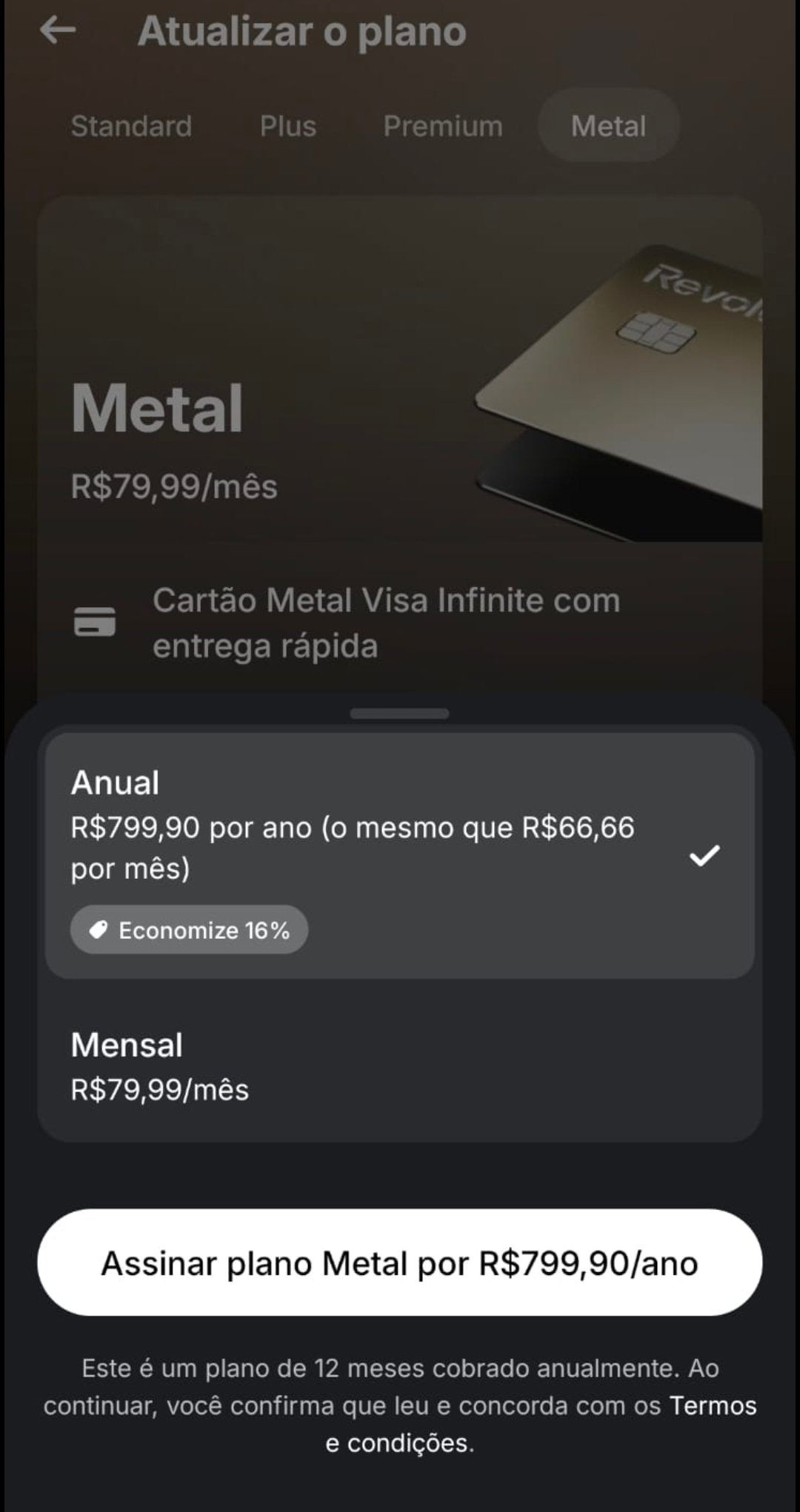 Revolut Visa Infinite! Agora além de sala vip grátis também alimentação ...